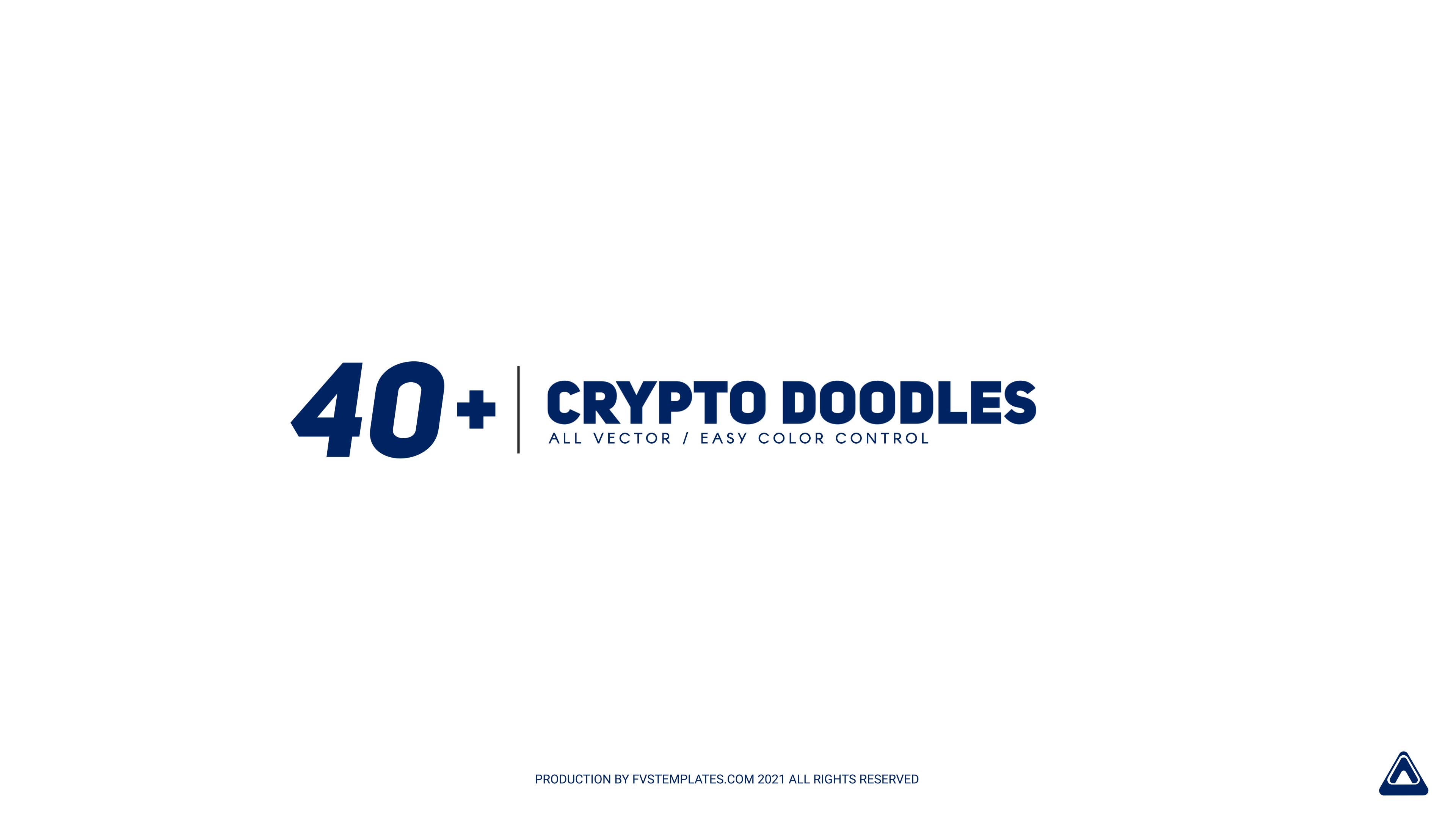 Crypto Vector Doodles Pack 40+ for After Effects | FVS Templates