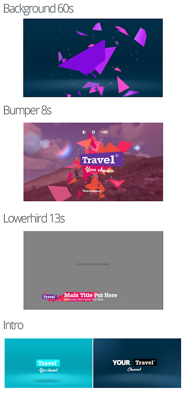 Travel Multifunctional Broadcast Pack | FVS Templates